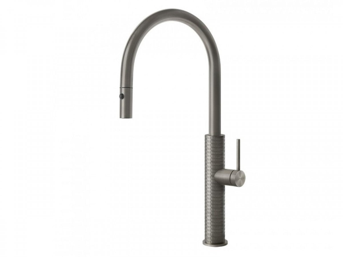 Gessi 316 Meccanica kitchen tap with pull out shower 60024: Prices up ...