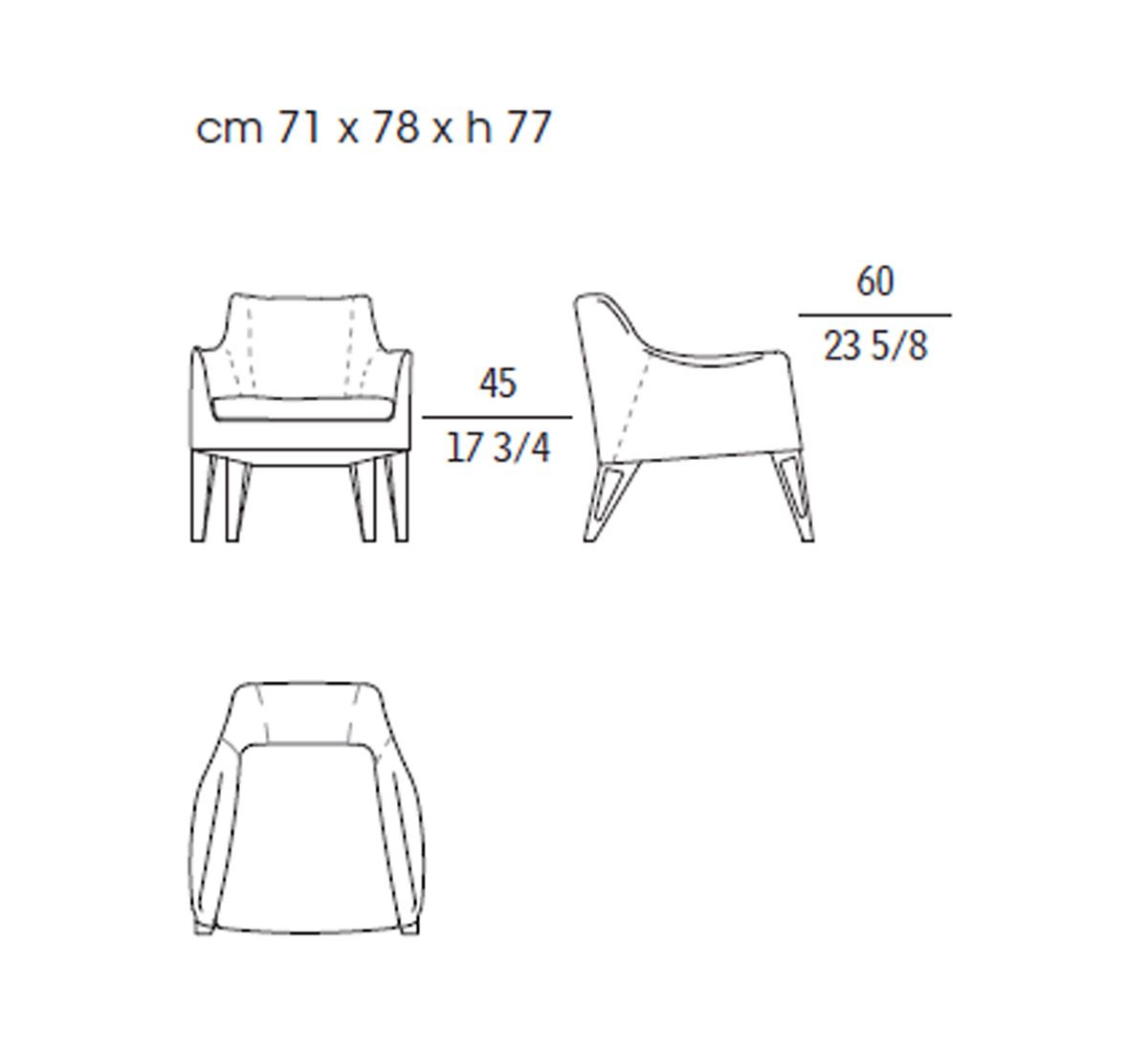Giorgetti Mobius 63912 Armchair: Prices up to 40% off | Ideali Home ...